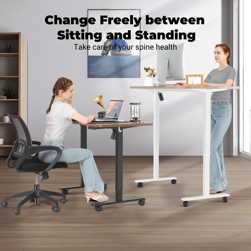 17 Stories Height Adjustable Standing Desk | Wayfair