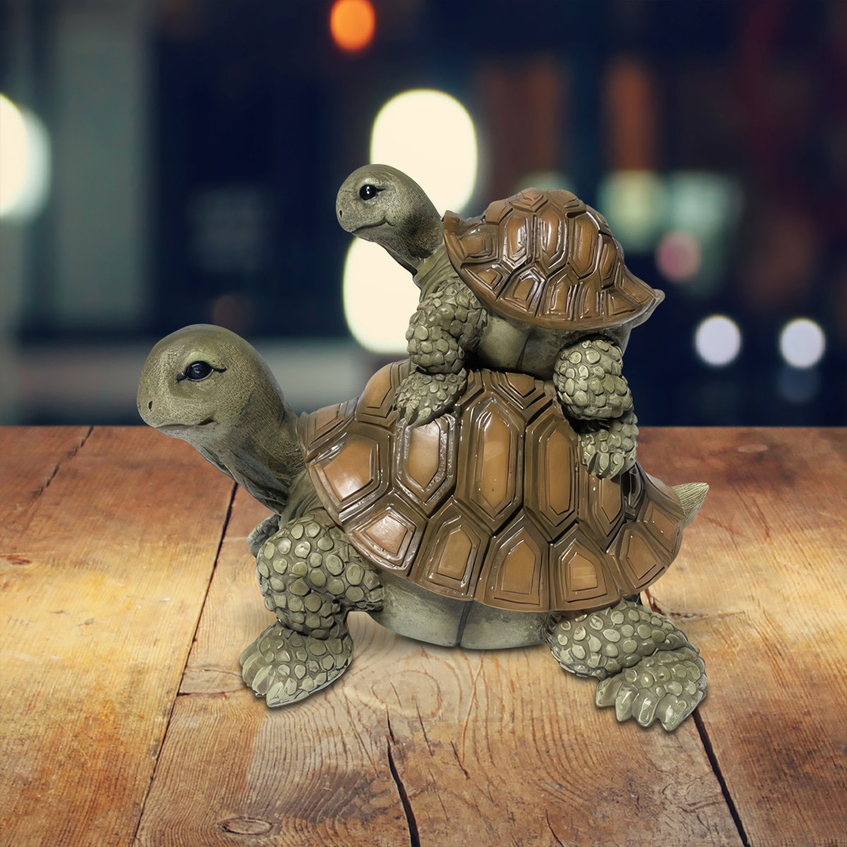 Bay Isle Home™ 6.5"W Tortoise with Baby Figurine - Wayfair Canada
