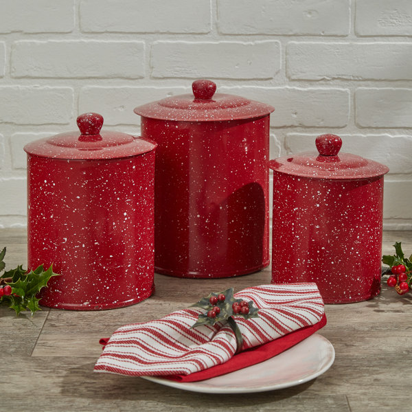 Brayden Studio® Metal Canister - Set of 3 | Wayfair