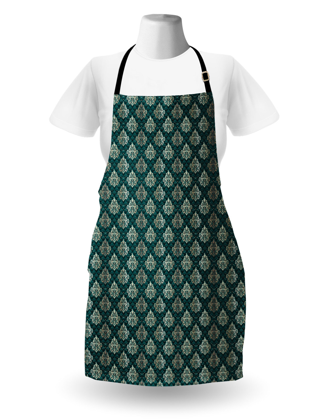 East Urban Home Damask Apron Unisex, French Rococo Motifs, Adult Size ...