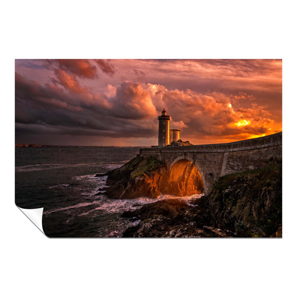 Breakwater Bay Panther Print Fine Art Prints Red Sky Sunset Ocean ...