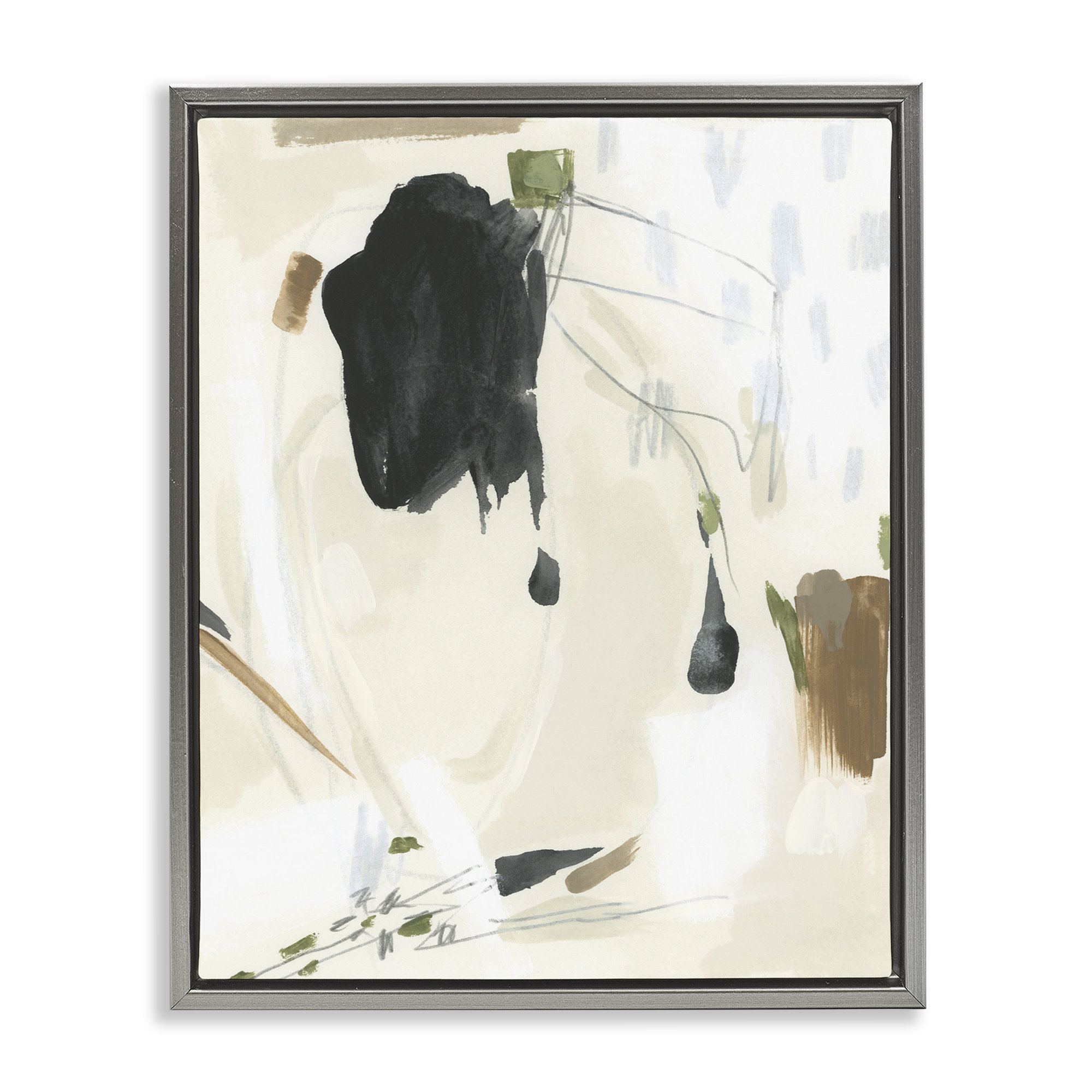 August Grove® Subtle Abstract Painting Floater Canvas Wall Art by June ...