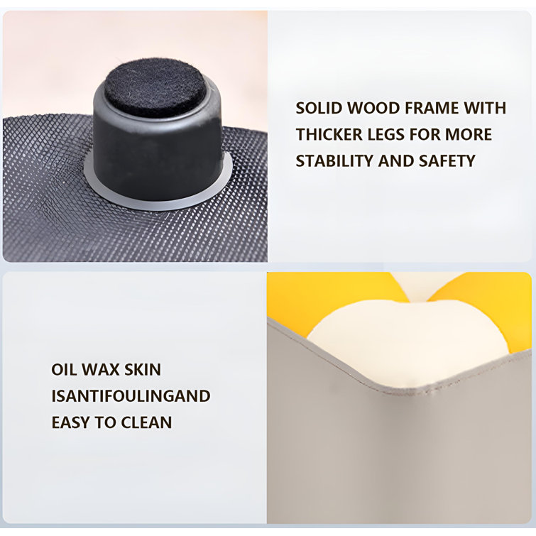 Latitude Run® Small Stool, Household Shoe Changing Stool, Tea Table ...