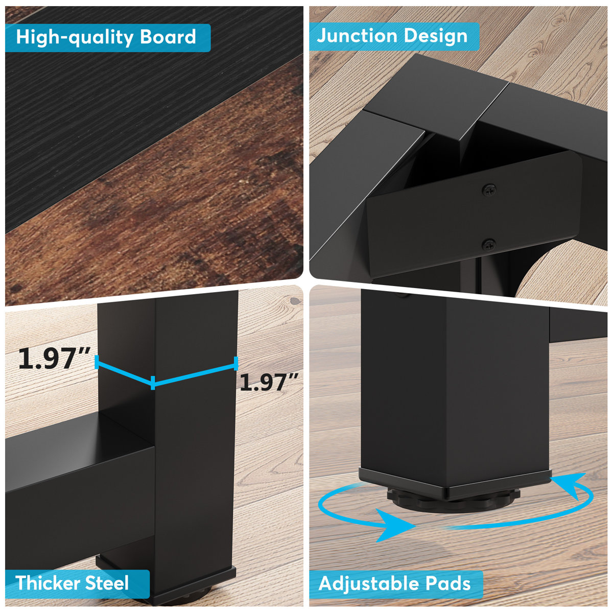 Latitude Run Aalderk Rectangle Computer Desk & Reviews | Wayfair.co.uk