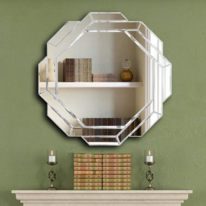 Hexagon Wall Mirrors You'll Love | Wayfair