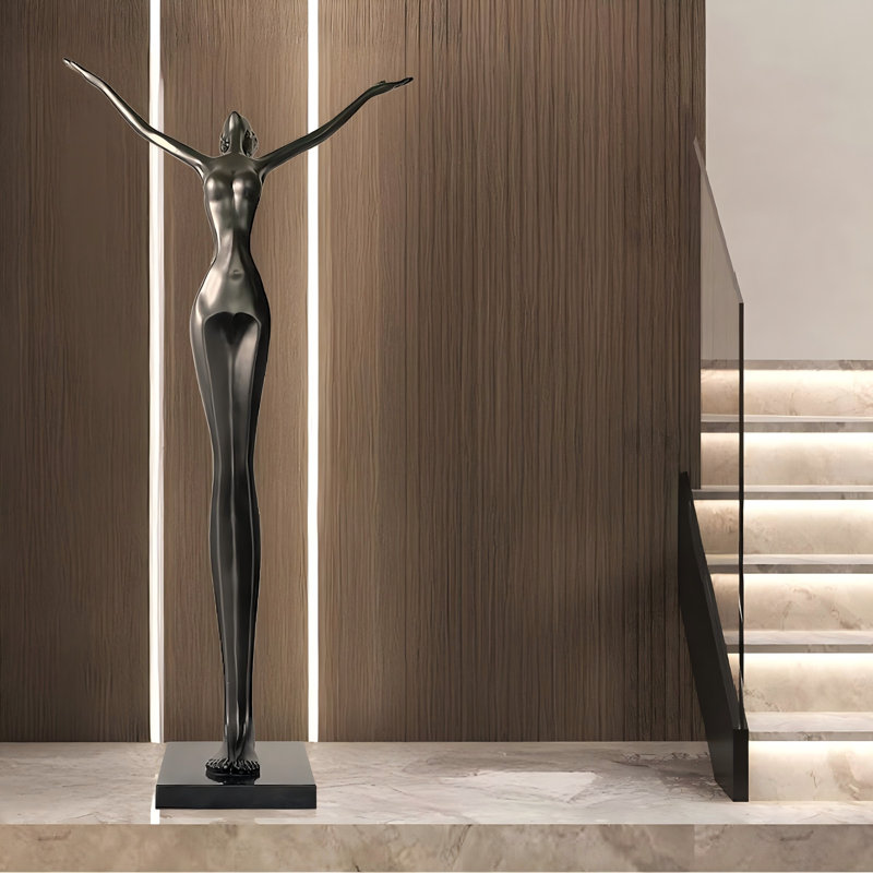 Tha Dream Team 70.87"Modern Human-Form Floor Sculpture | Wayfair