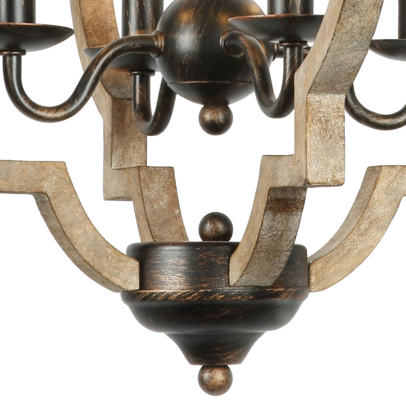 Ophelia & Co. Pollak 6 - Light Dimmable Lantern Geometric Chandelier ...