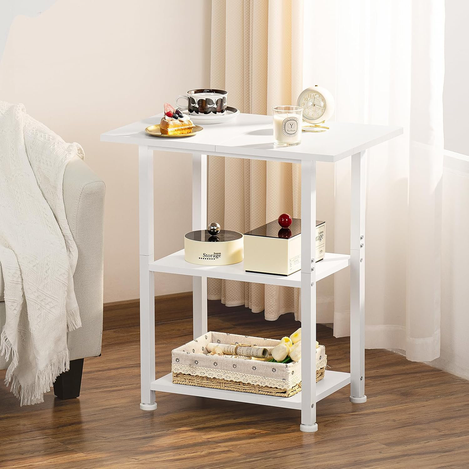 Elaine Mercure 3-Tier Printer Stand, Industrial Mobile Printer Table ...