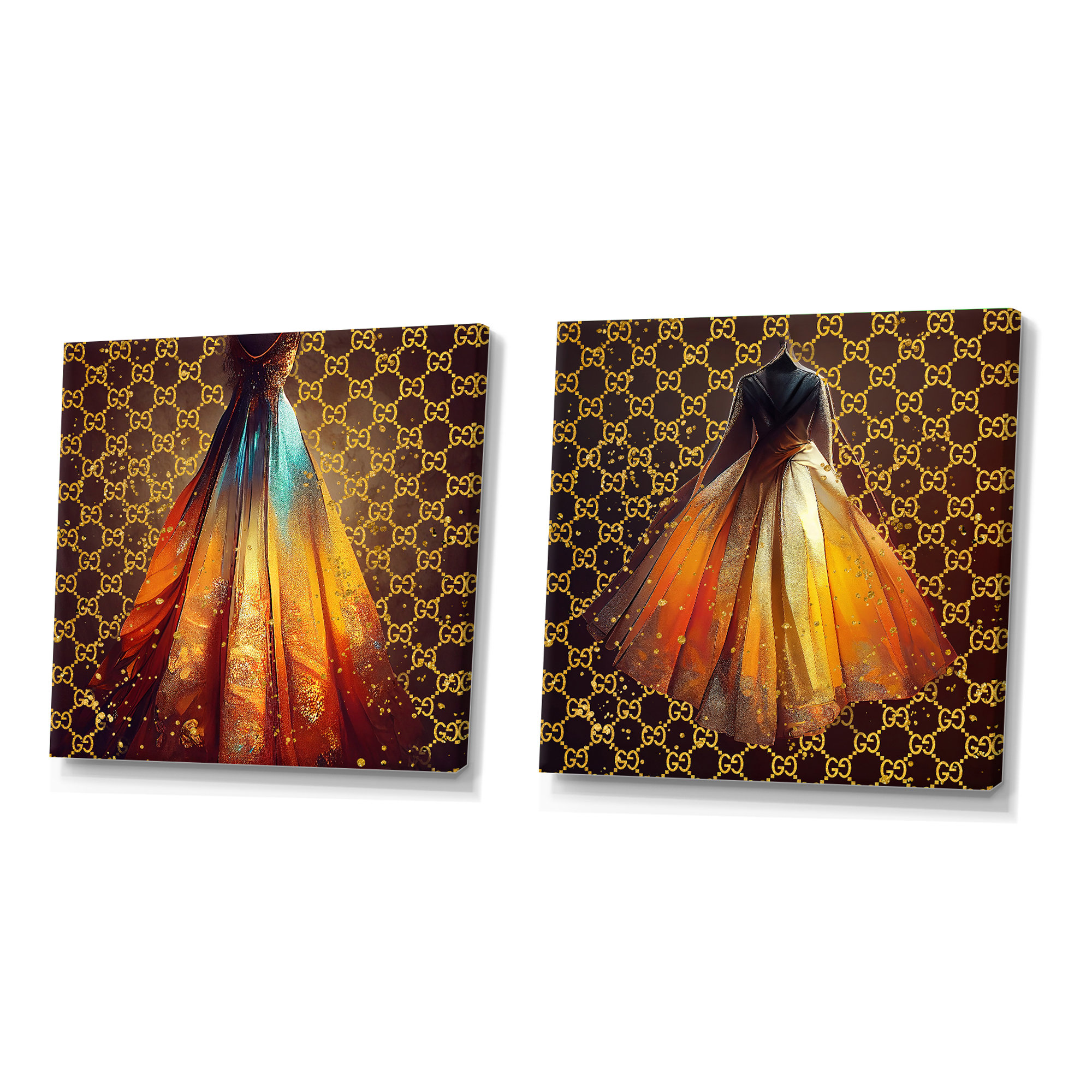 House of Hampton® Vibrant High End Ball Gown - Fashion Square Collage ...