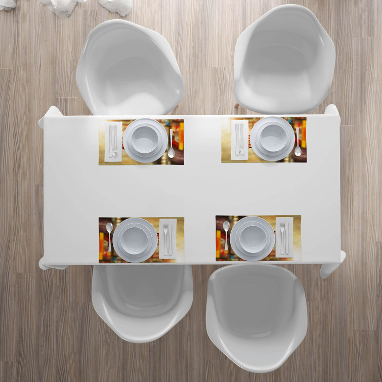 Bless international Polyester Cities & Maps Rectangle Placemat ...