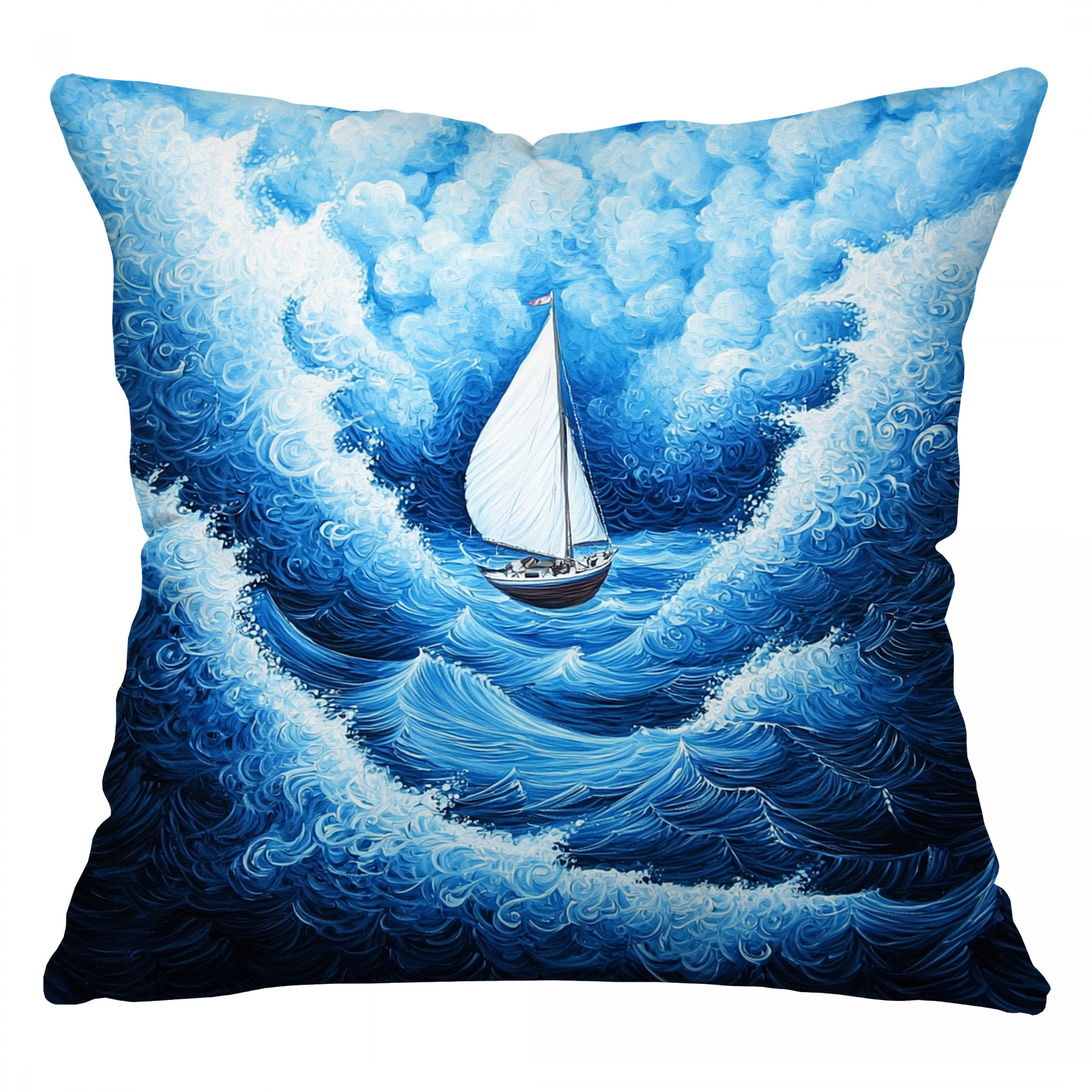 VisionDecor Boat Throw Pillow, Marine Cotton Twill Pillows | Wayfair
