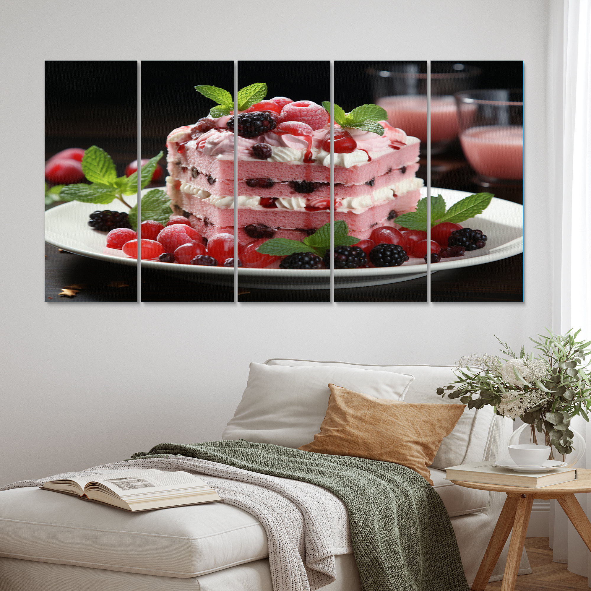 Latitude Run® Watermelon Cake Mmmmmmm I - Fruits Metal Wall Decor Set ...