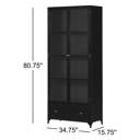 Four Hands Shadow Box Cabinet in Black & Reviews | Perigold