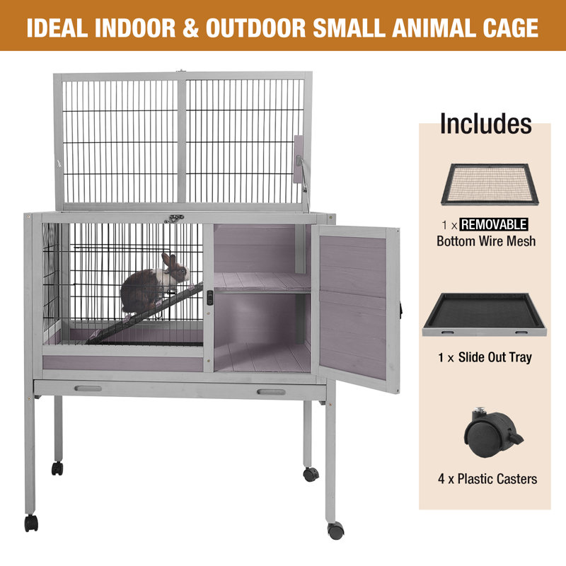 Tucker Murphy Pet™ Craciun Weather Resistant Rabbit Hutch & Reviews ...