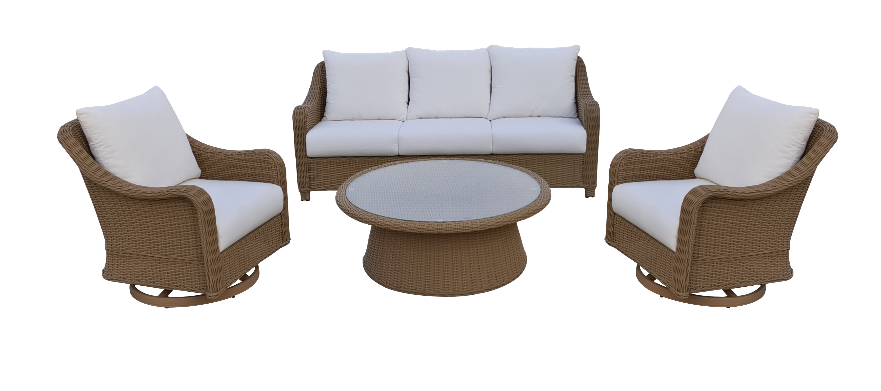 Birch Lane™ Hudson 4 Pc Outdoor Seating Conversation Set | Wayfair
