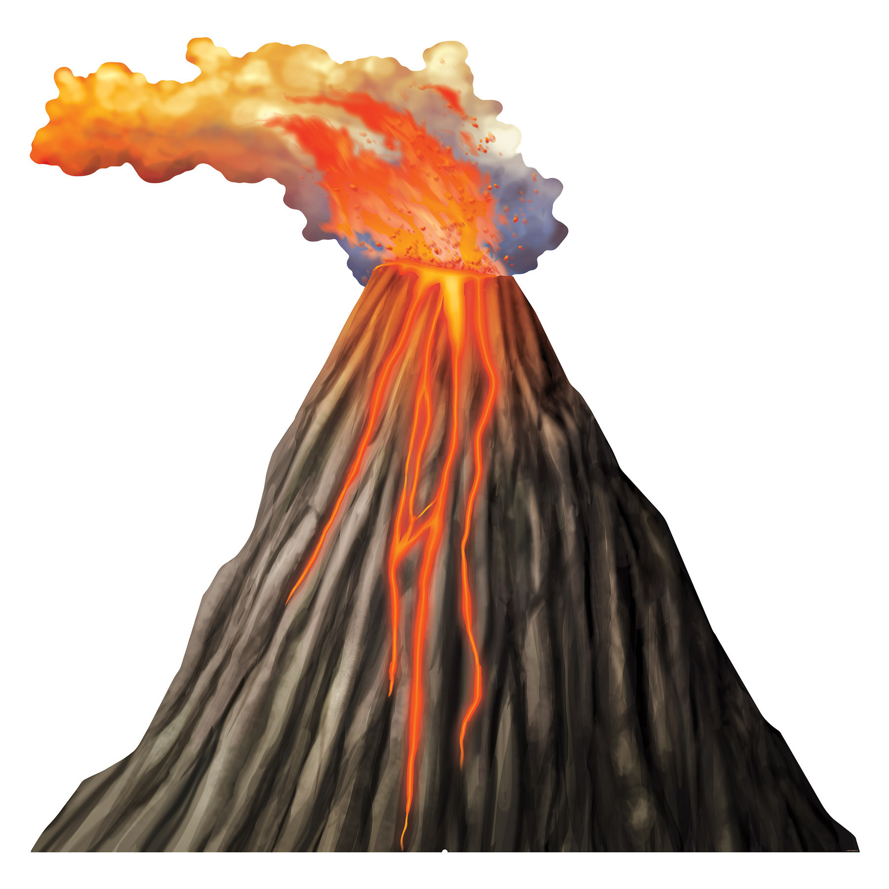 Beistle Luau Volcano Stand-Up - 3Â½' x 3Â½' - Pack of 1 - Wayfair Canada
