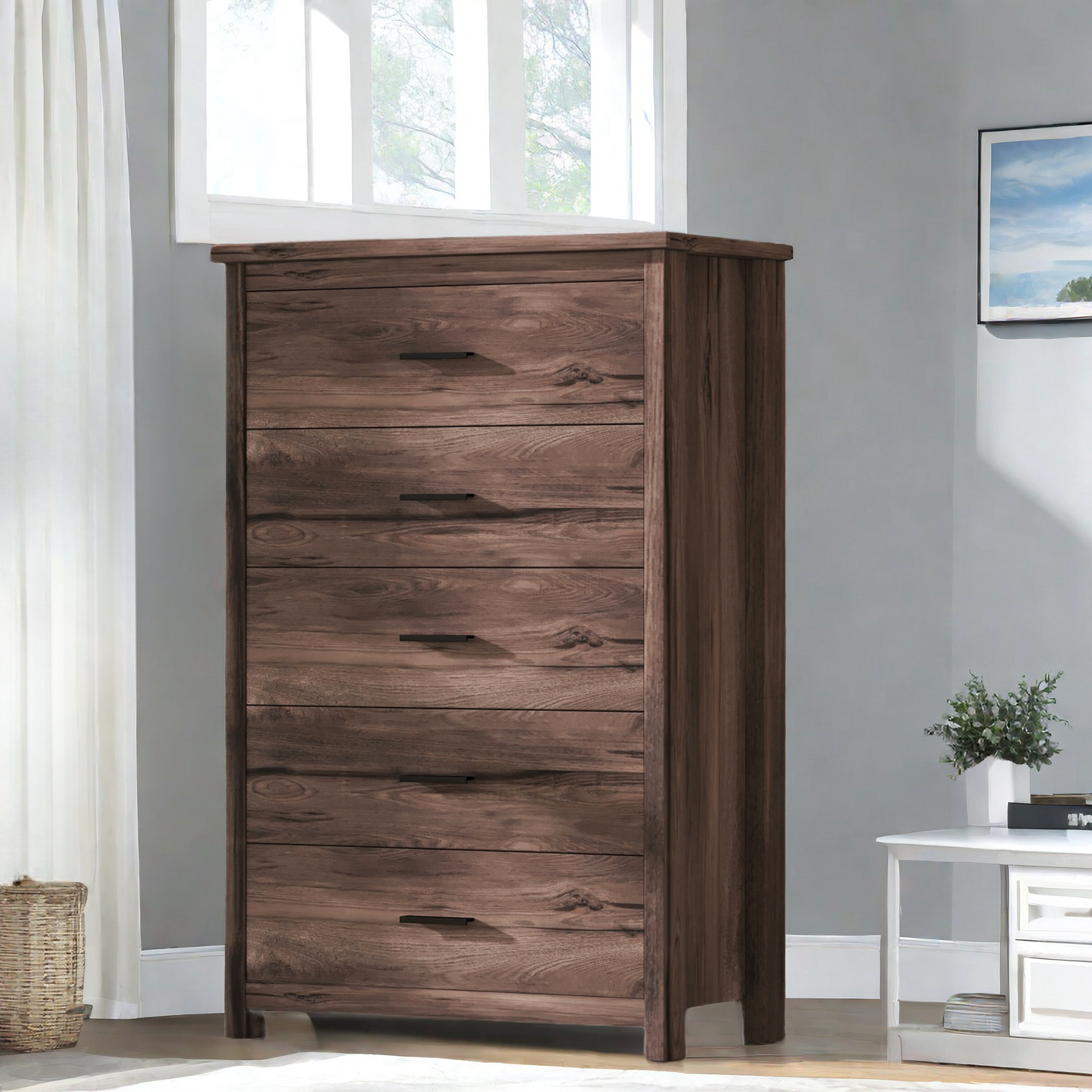 Winston Porter Chalyn Retro Country Style Dresser with 5 Drawer - Wayfair Canada