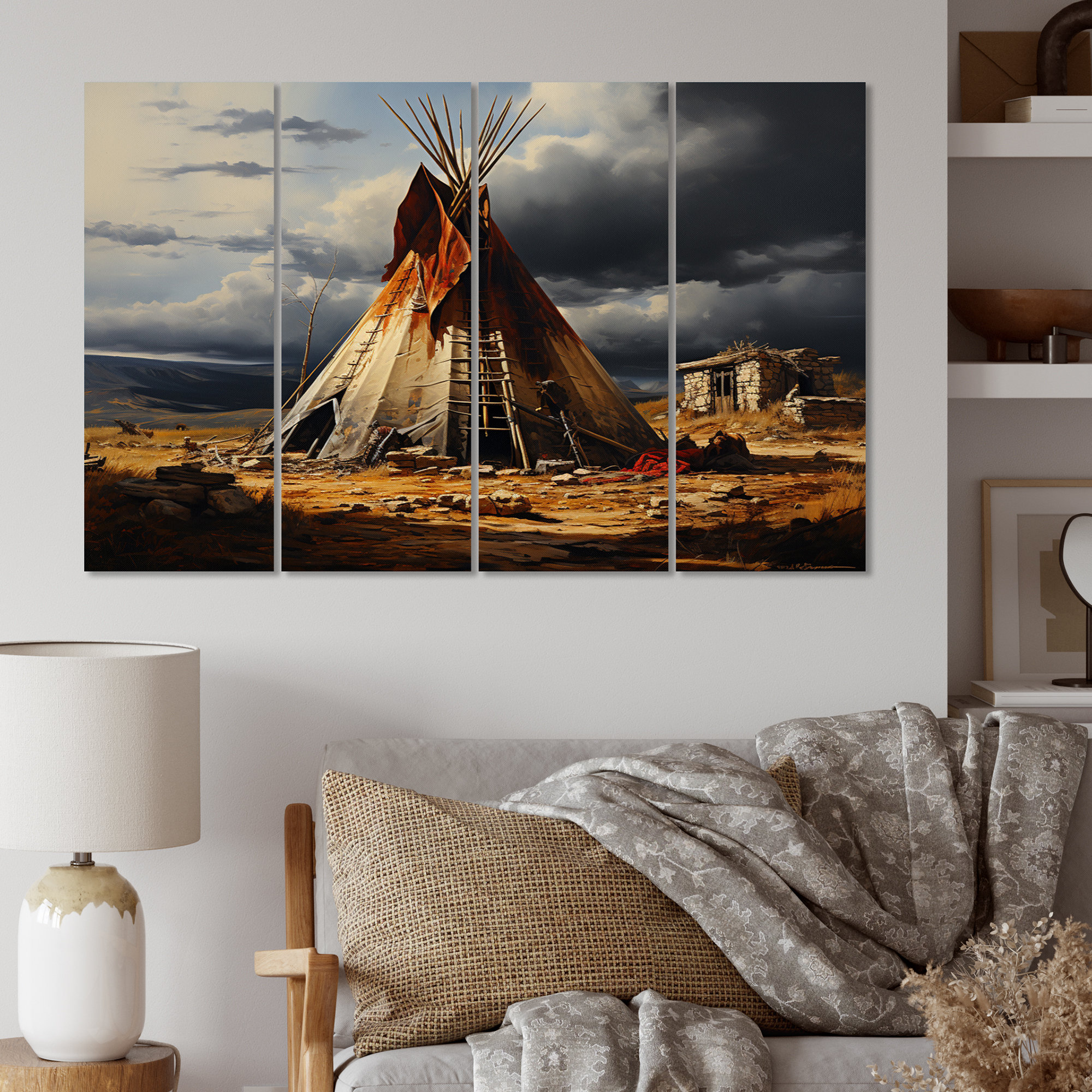 Union Rustic Native Tipi Embracing Tradition - Native American Art ...