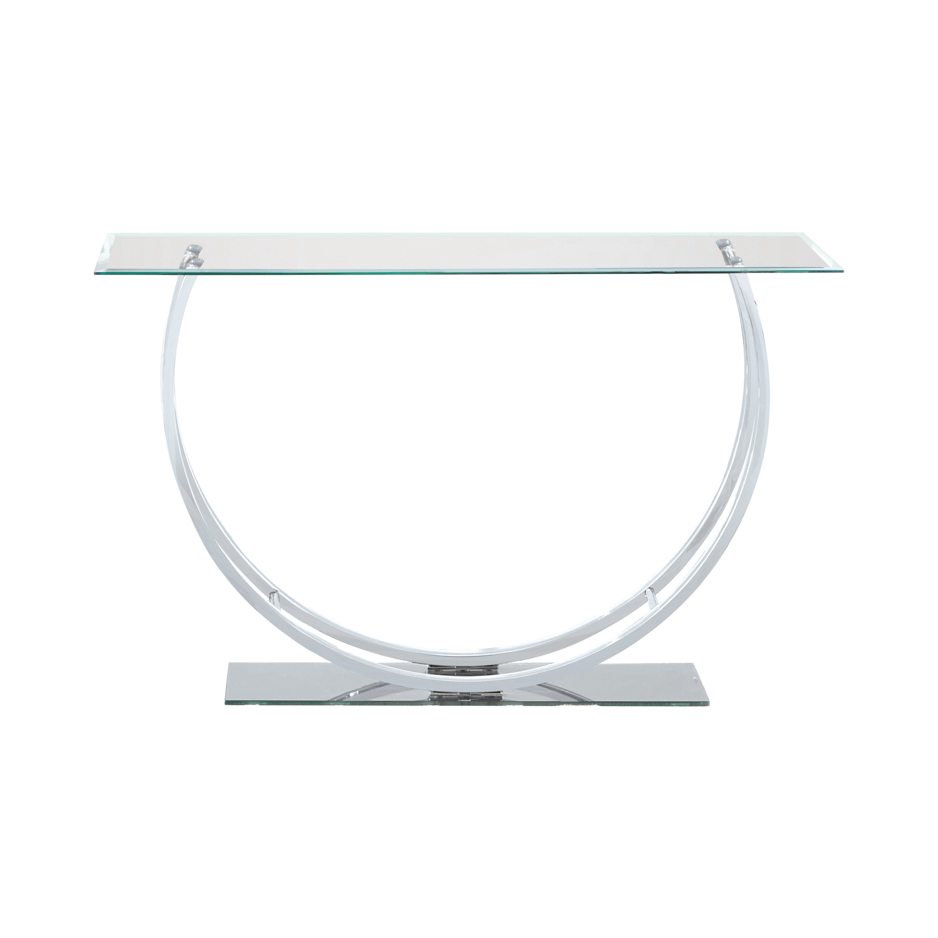 Brayden Studio® Danville U-Shaped Sofa Table Chrome | Wayfair