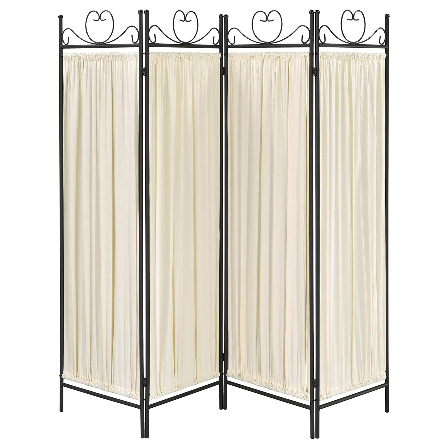 CRS APPLIANCES, Beige and Black 4-panel Folding Screen - Wayfair Canada