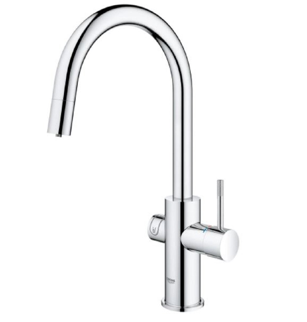 GROHE Touchless Single Handle Kitchen Faucet with Accessories | Wayfair