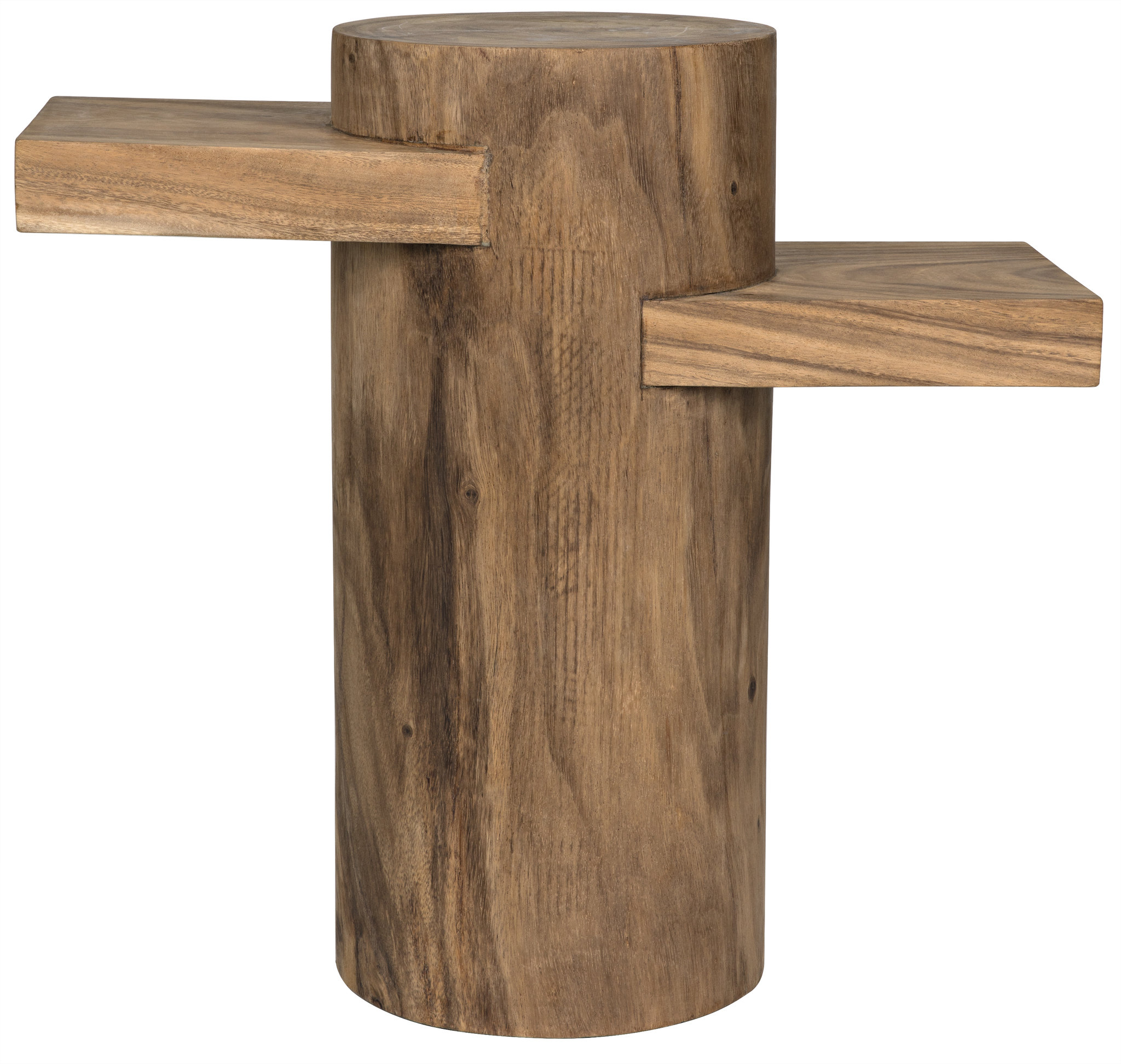 Noir Tabula Solid Wood Pedestal End Table | Perigold