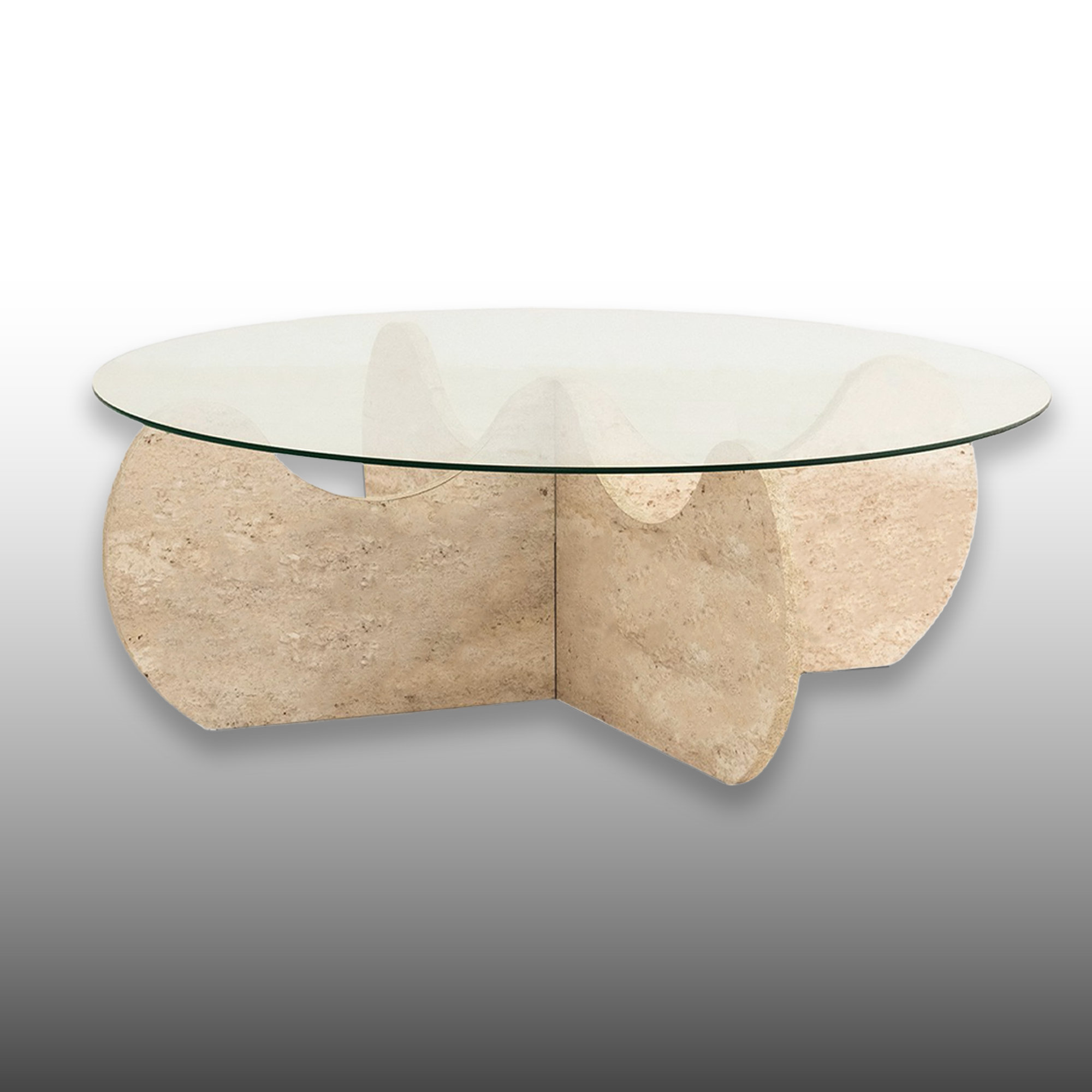 Corrigan Studio® Unique Design Round Glass Coffee Table | Wayfair