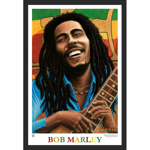 Winston Porter Bob Marley Tuff Gong 24 x 36 Inch Sturdy Engineered Wood ...