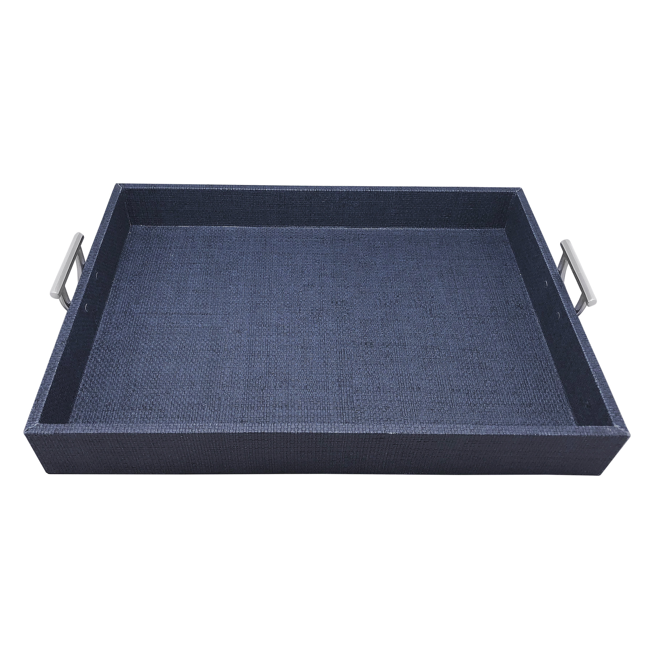 Mariposa Sand Faux Grass Cloth Tray | Perigold