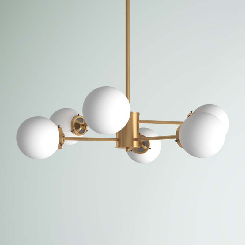 Zipcode Design™ Dilley 6 - Light Dimmable Sputnik Modern Linear ...