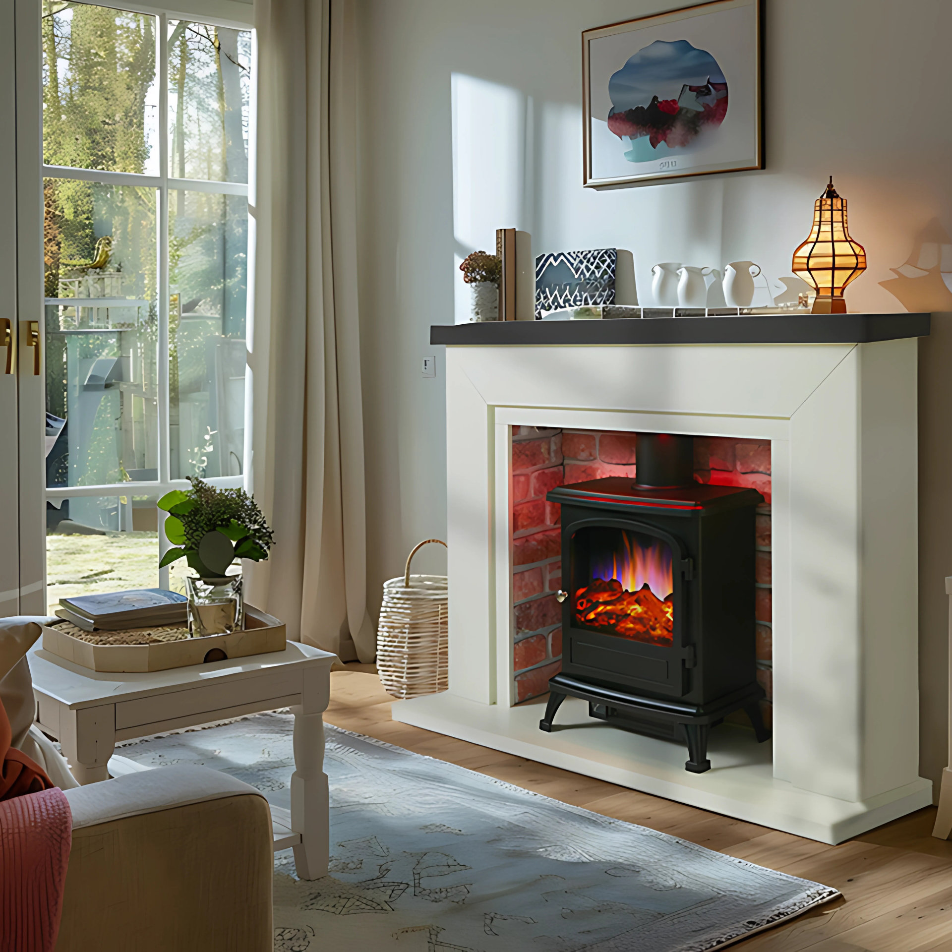 Castleton Fires & Fireplaces Farlington Electric Stove Suite & Reviews ...