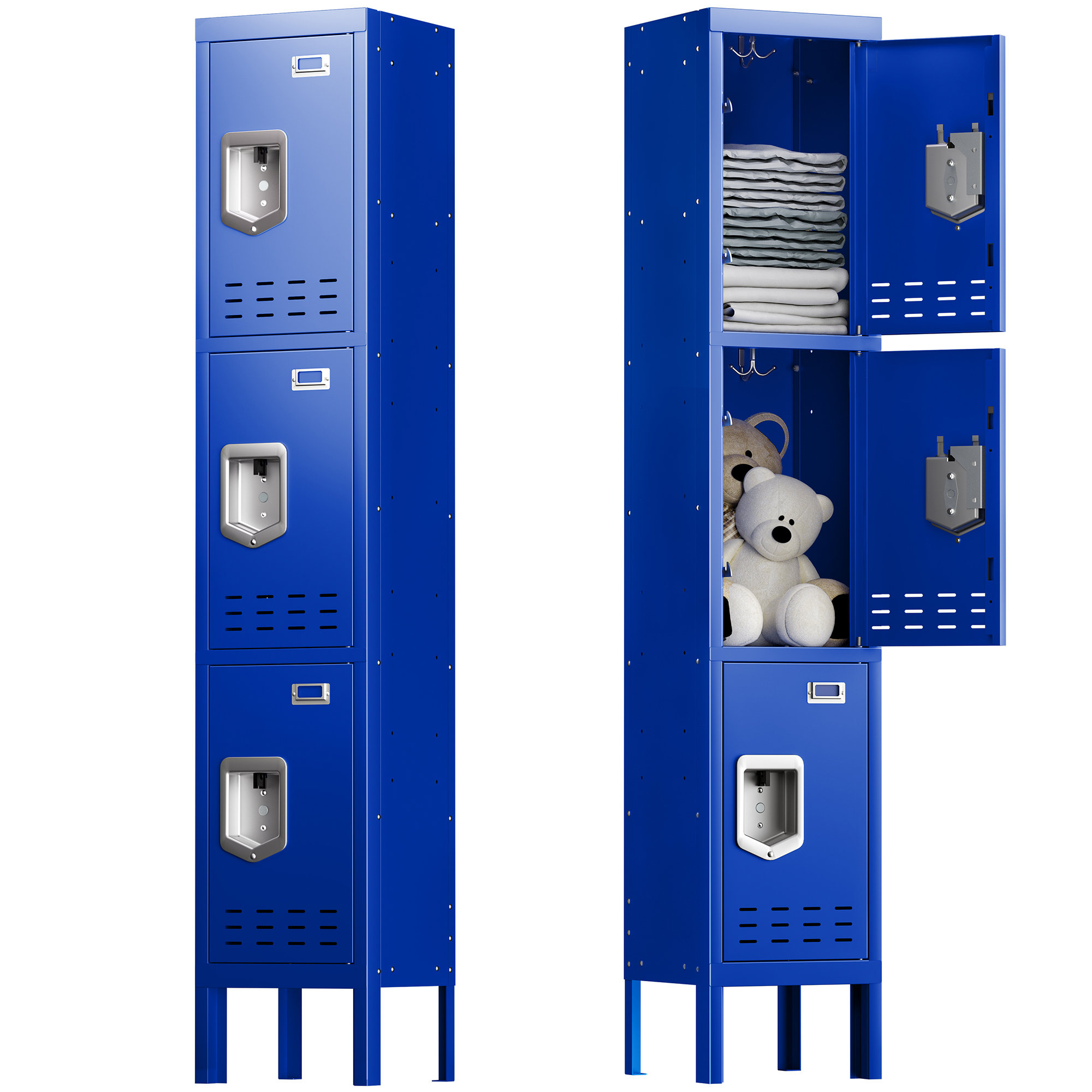 HomeNest Locker Metal Storage Cabinet, Steel Office Storage Lockable ...