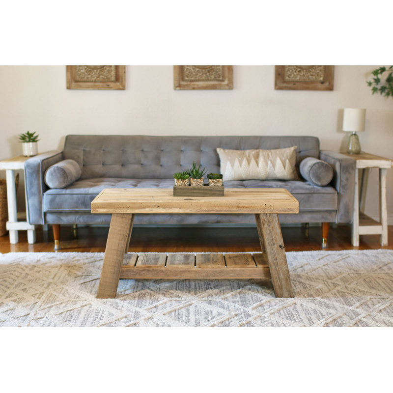 Millwood Pines Fat Leg A-frame Bench/coffee Table | Wayfair