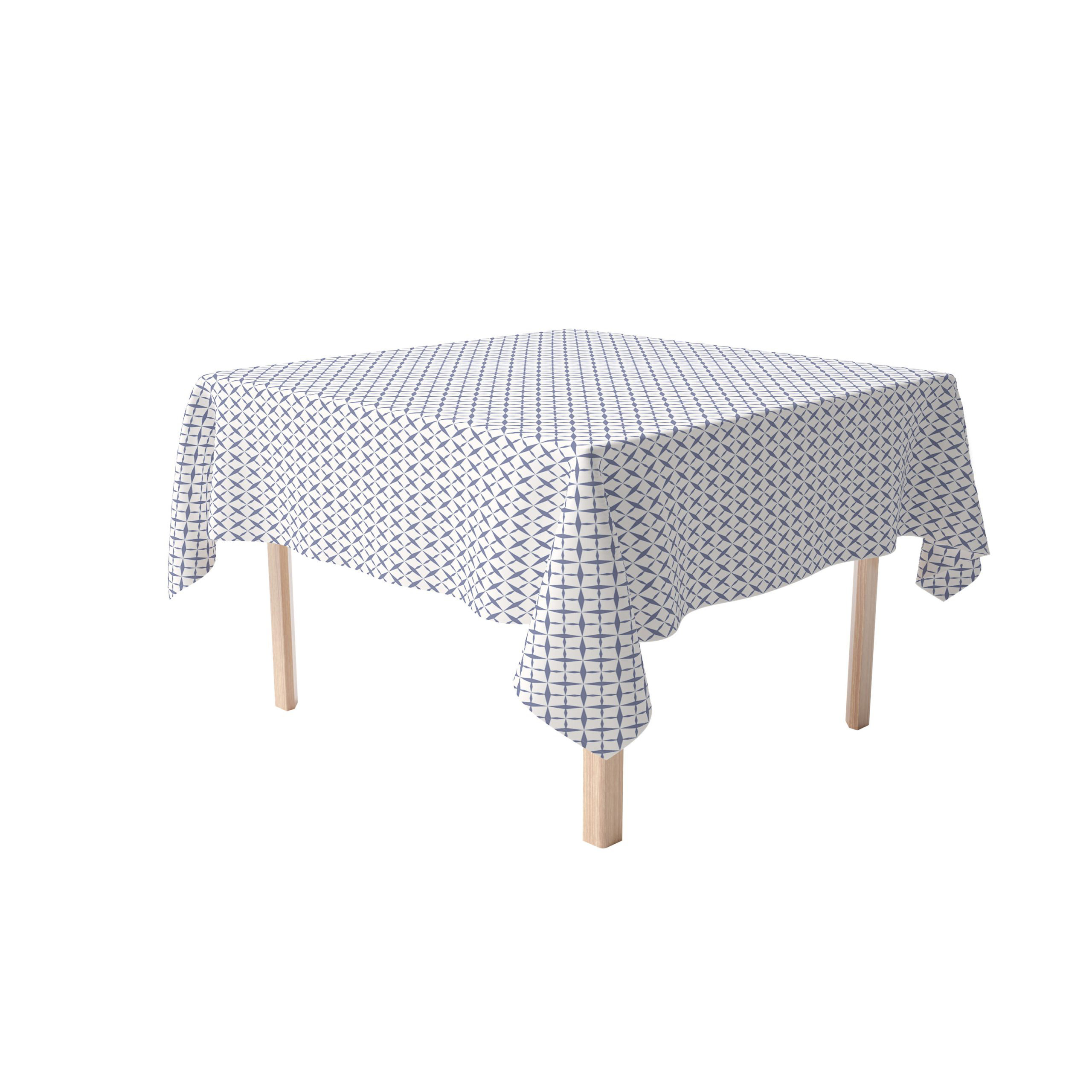 East Urban Home Square Tablecloth, 100% Cotton, 60X60", Criss Cross ...