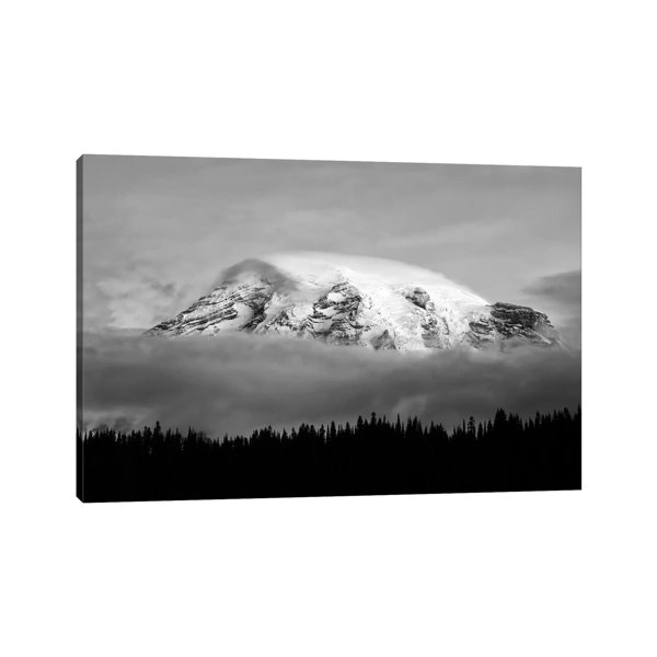 Union Rustic Washington, Mt. Rainier NP. Black And White Of Clouds On ...