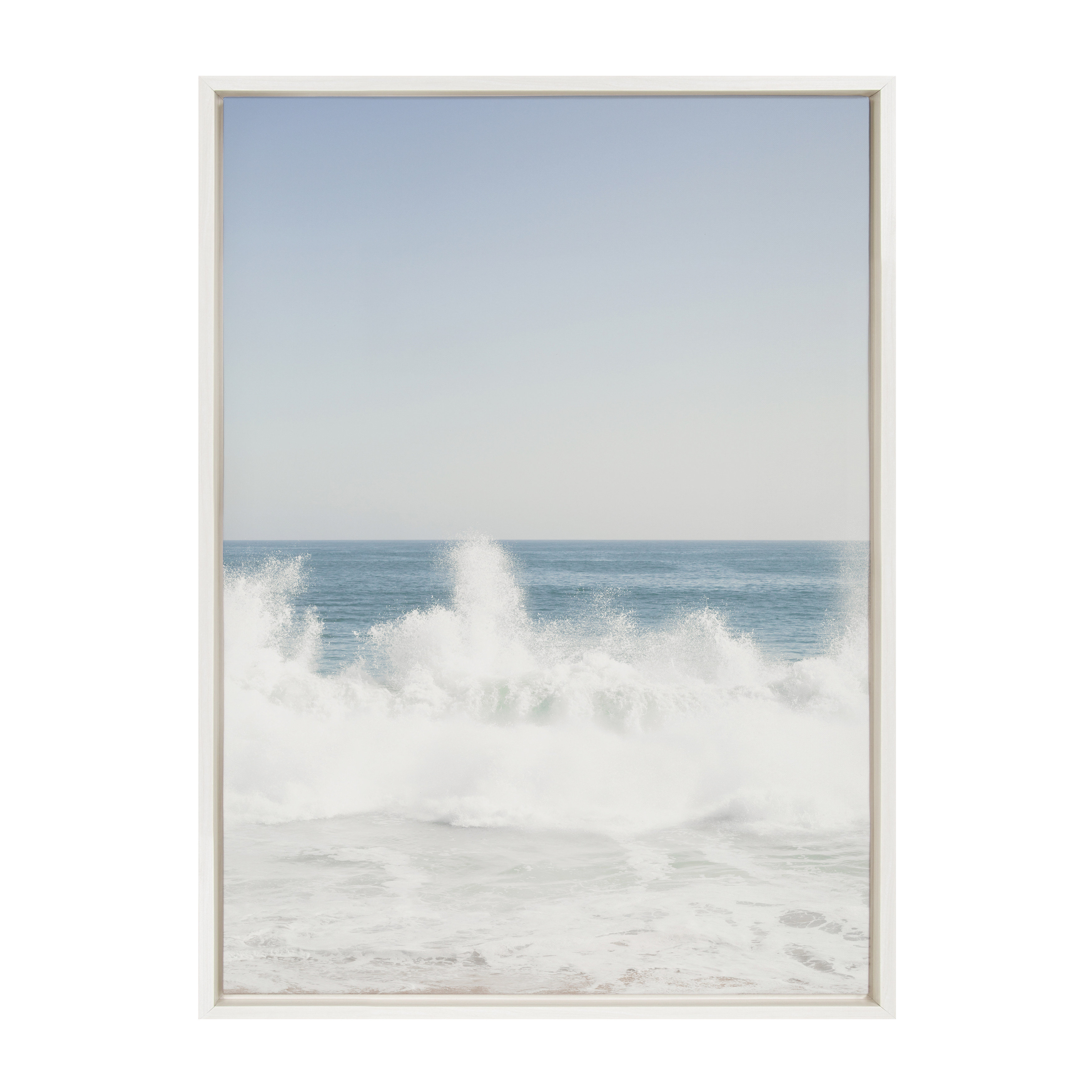 Latitude Run® Albia 'Waves Crashing' by Caroline Mint - Floater Frame ...
