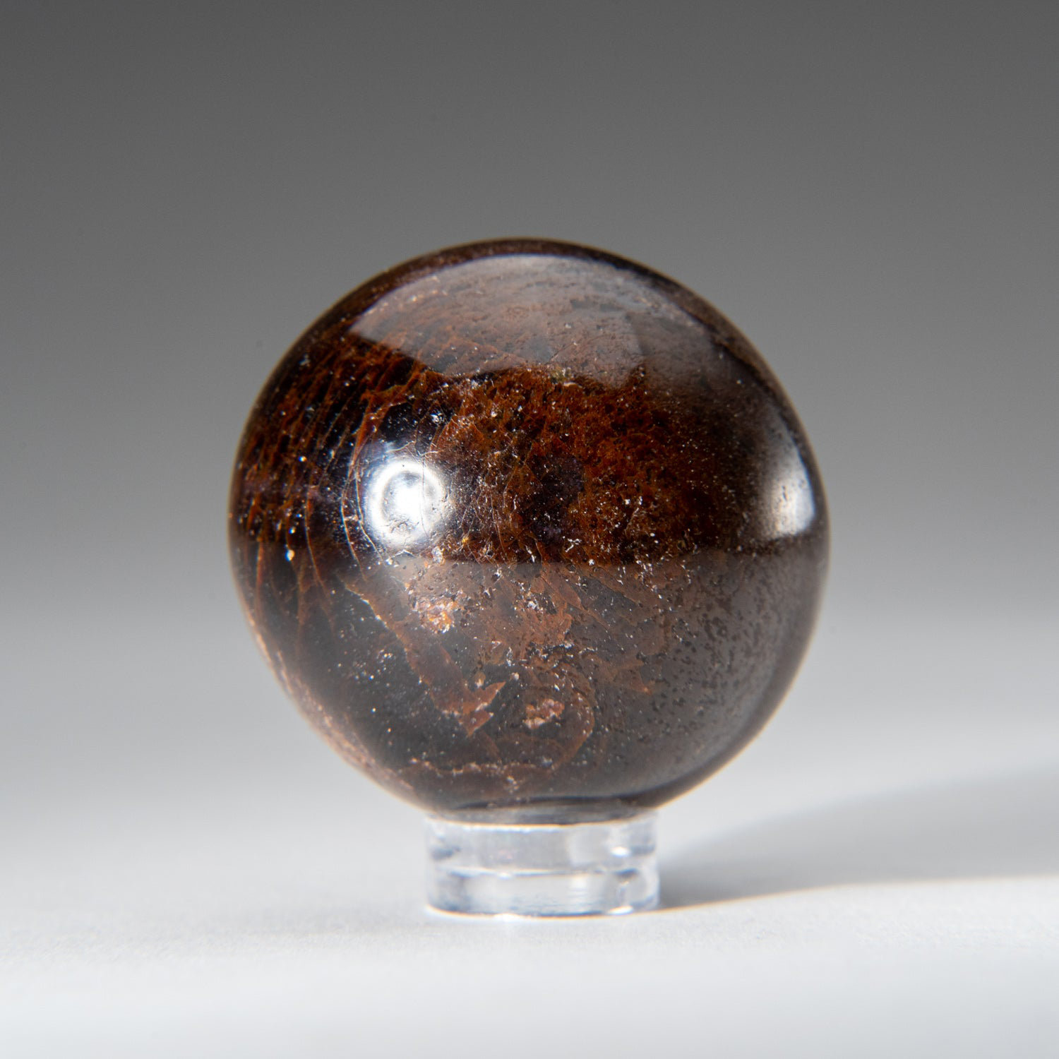 Astro Gallery of Gems Genuine Polished Garnet Sphere (1.5") with ...
