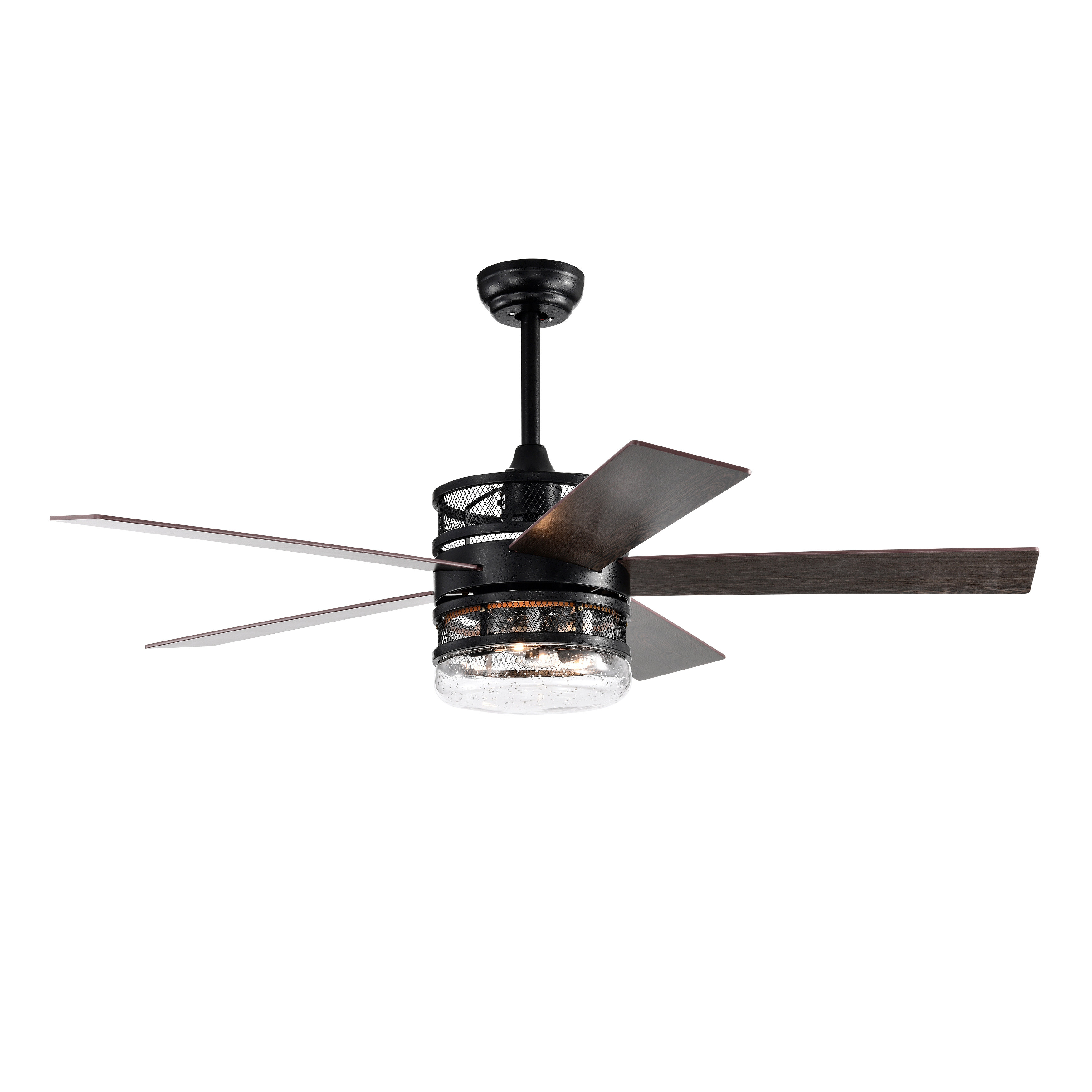 Ebern Designs 52-Inch 5-Blade Plywood Blades Ceiling Fan ,Dual Lamp ...