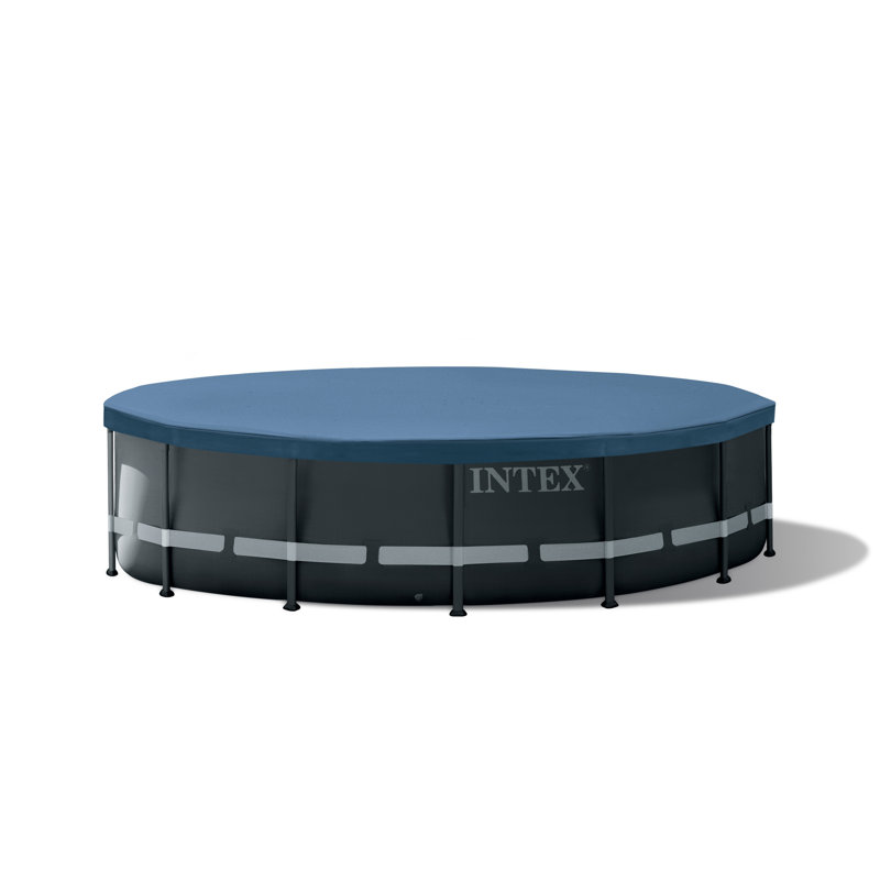 Intex Ultra XTR Frame Round Above Ground Outdoor Swimming Pool Set ...