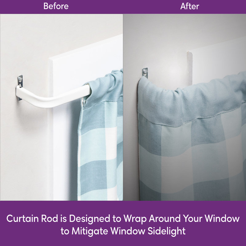 Wayfair Basics® Wayfair Basics Basic Curtain Rod, 28-48" or 48-86 ...