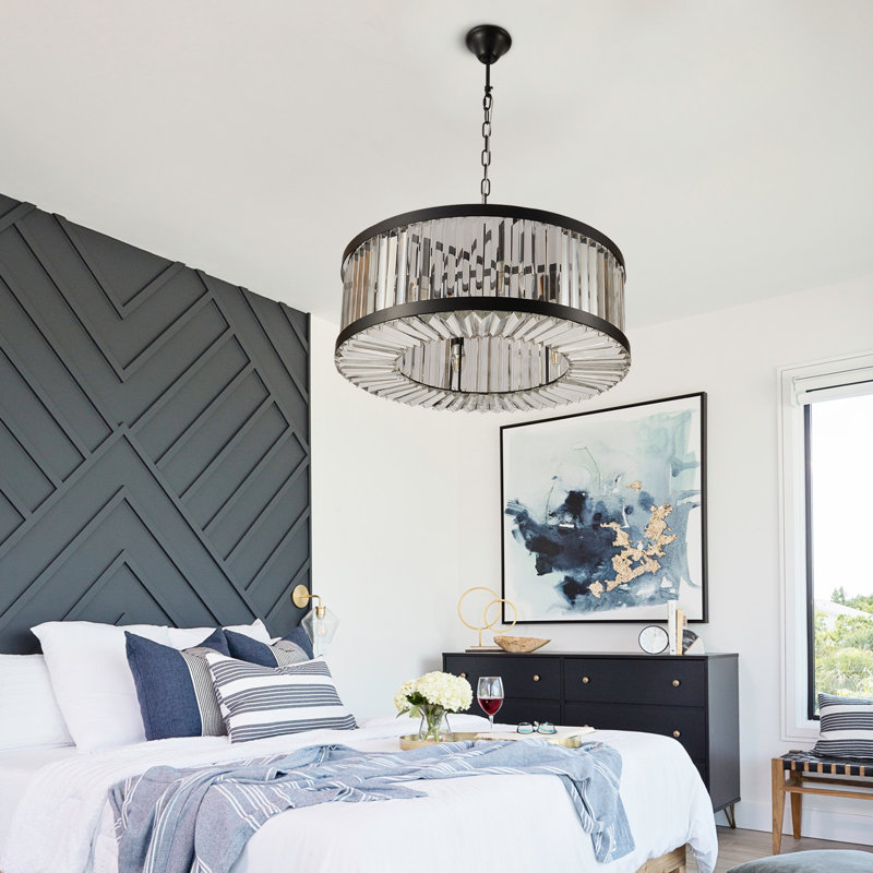 Mercer41 Tyesa 6 - Light Dimmable Drum Chandelier | Wayfair