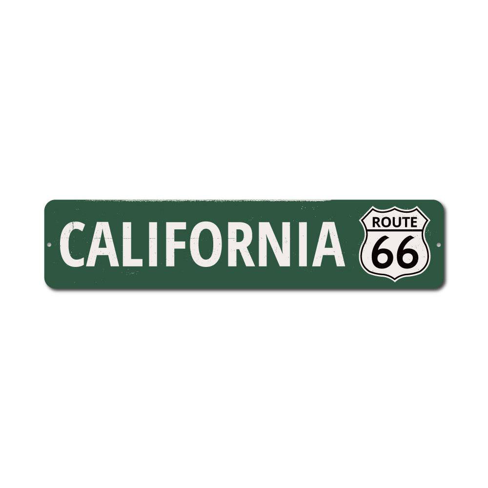 Lizton Sign Shop, Inc California Route 66 Custom Aluminum Sign | Wayfair