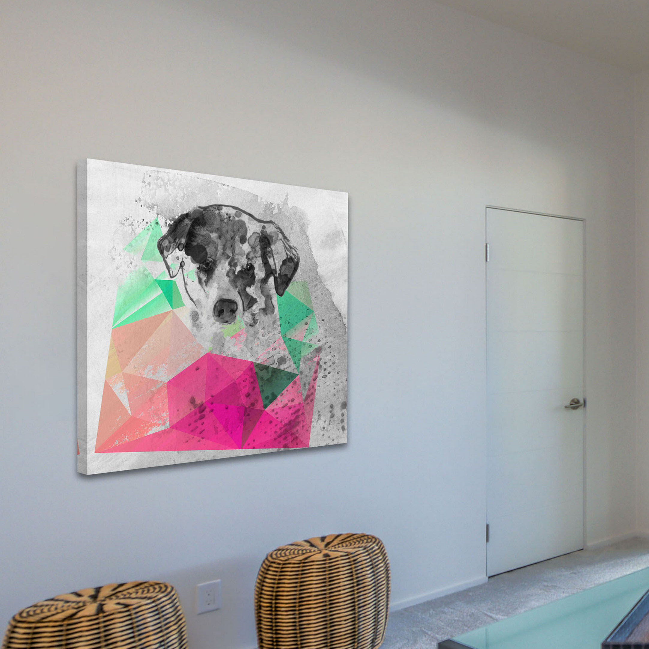 Marmont Hill 'Cute Dog 1' by Irena Orlov Painting Print on Wrapped ...