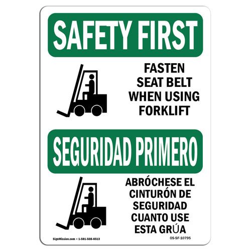 SignMission Osha Safety First Sign | Wayfair