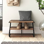 Winston Porter 7 Pair Solid Wood Shoe Rack & Reviews | Wayfair