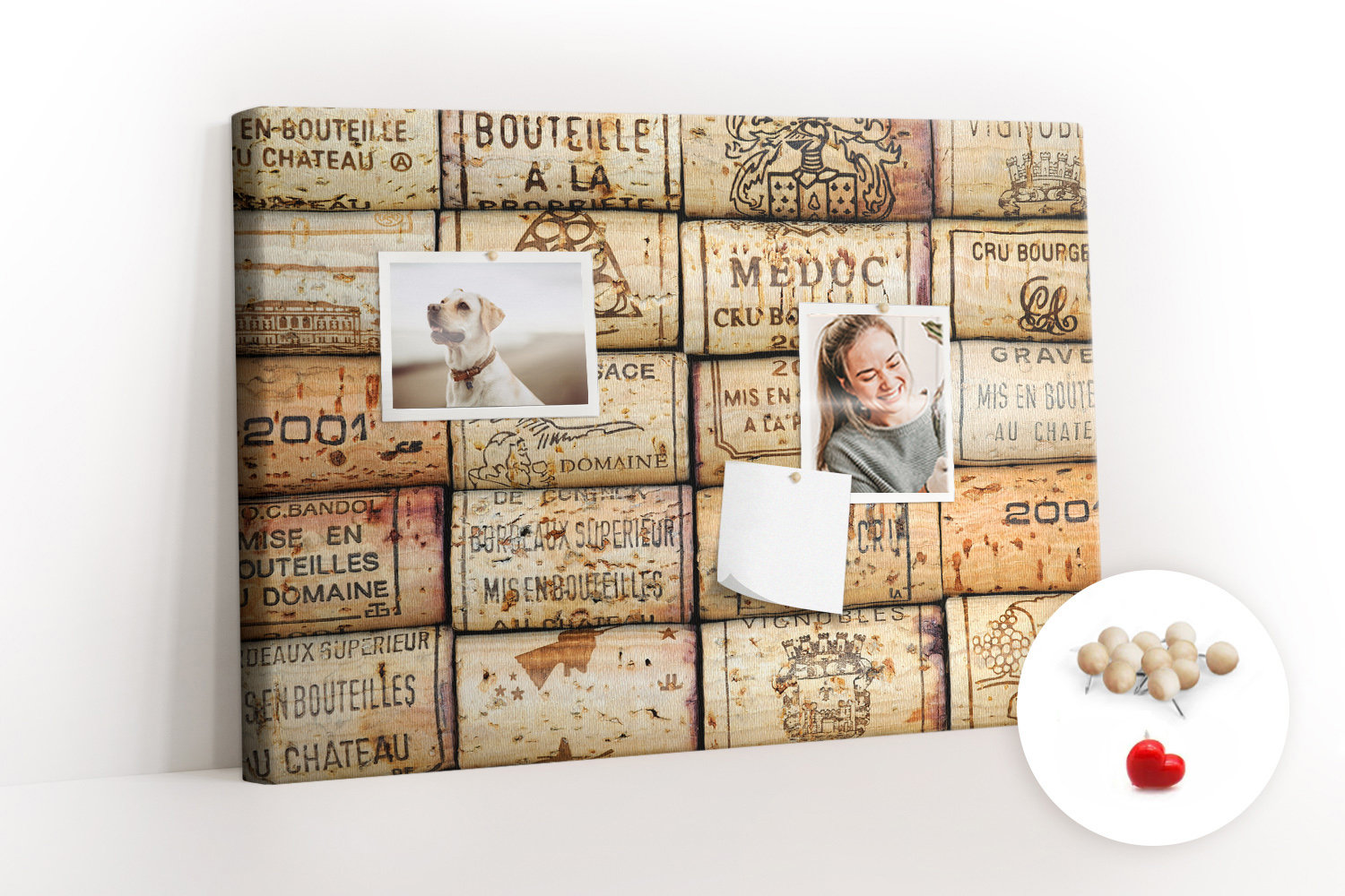 East Urban Home Wall Mounted bulletin board print decorative wall pin ...