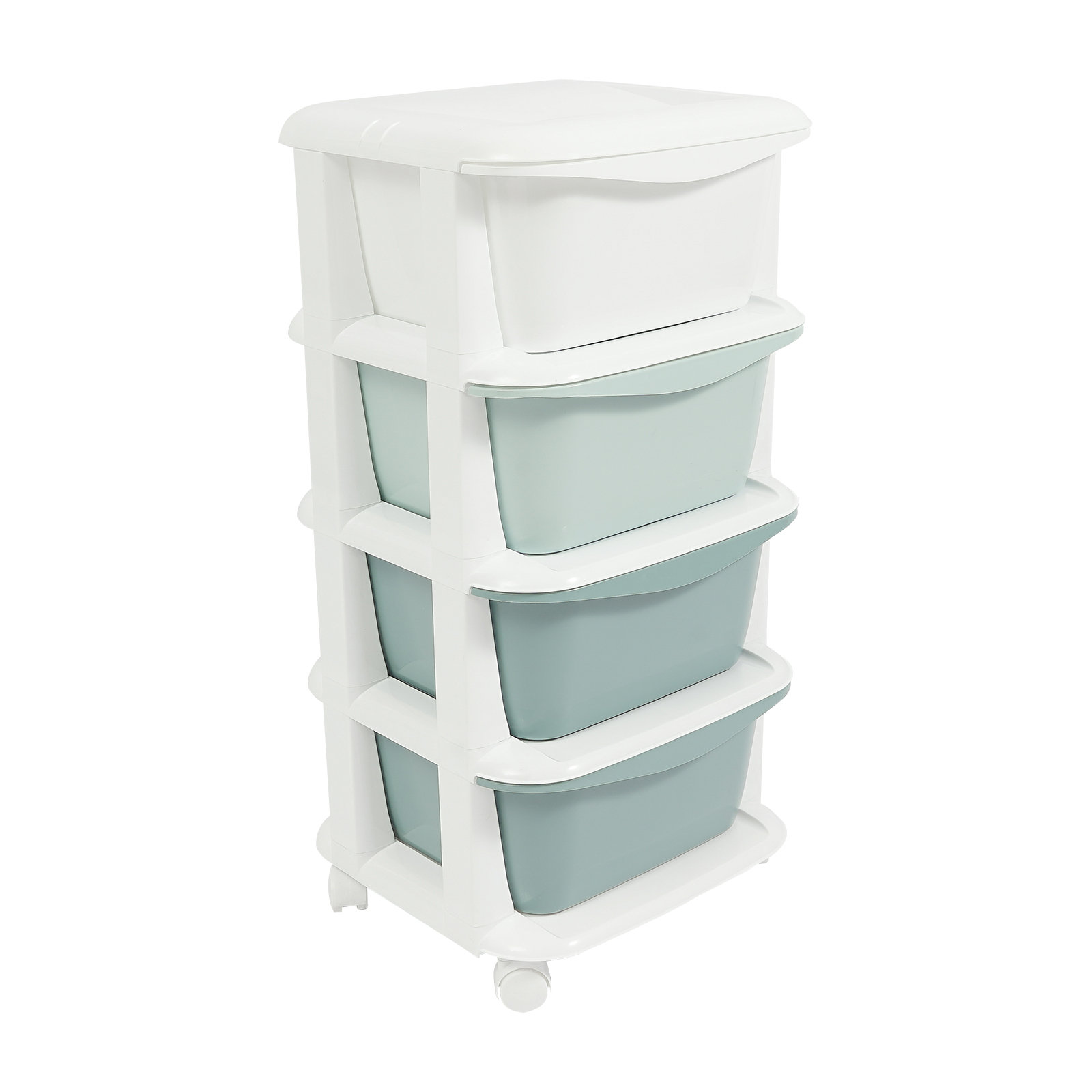 Rebrilliant 4 Drawer Storage Drawer with Wheels | Wayfair