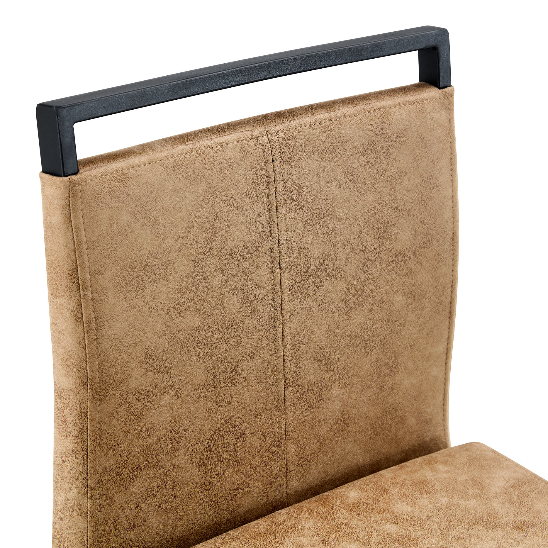 Latitude Run® 42.5" Tall Bar Stool In Brown Tech Fabric 2Pcs - Modern ...