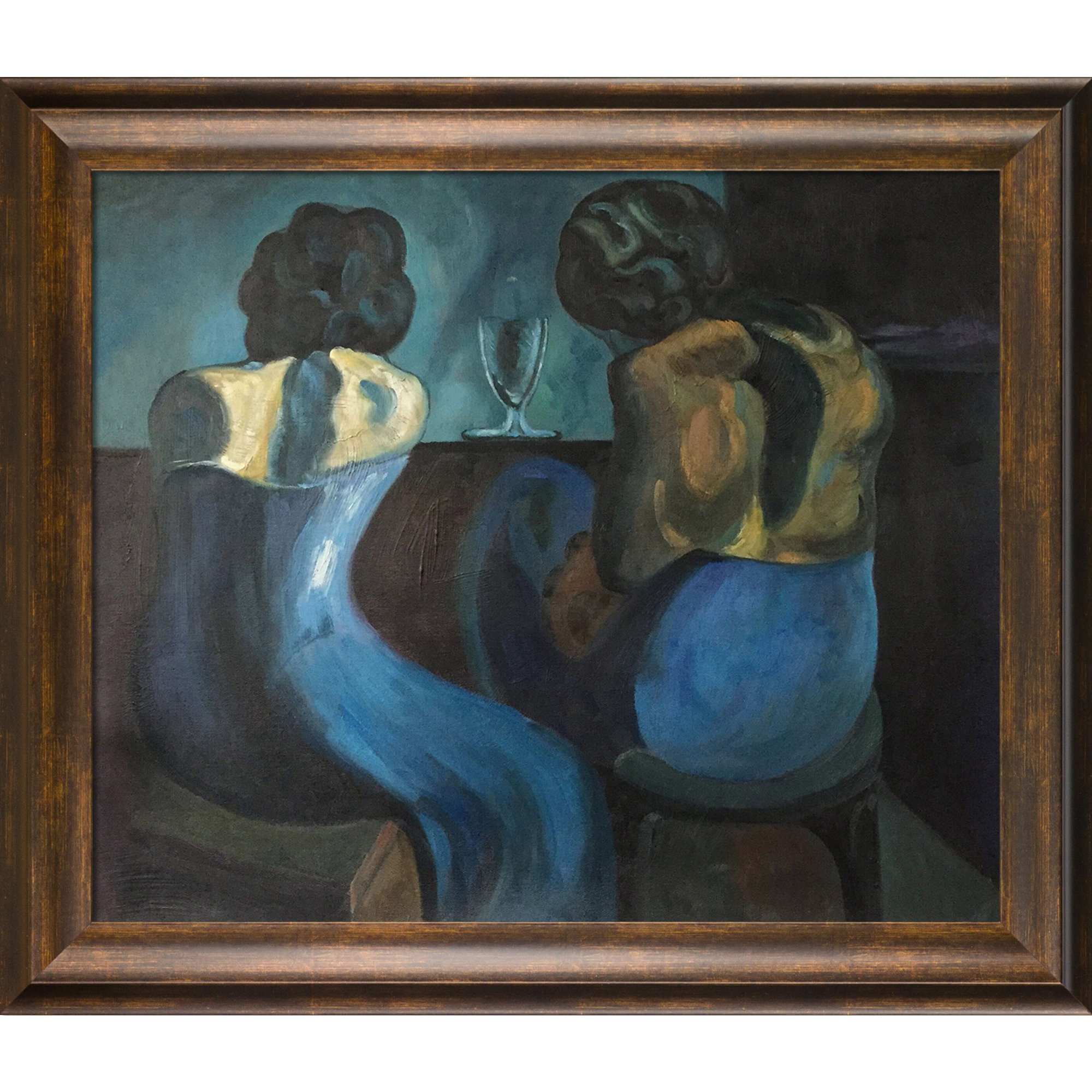Overstock Art " Prostitutes At A Bar " by Pablo Picasso Painting Print ...
