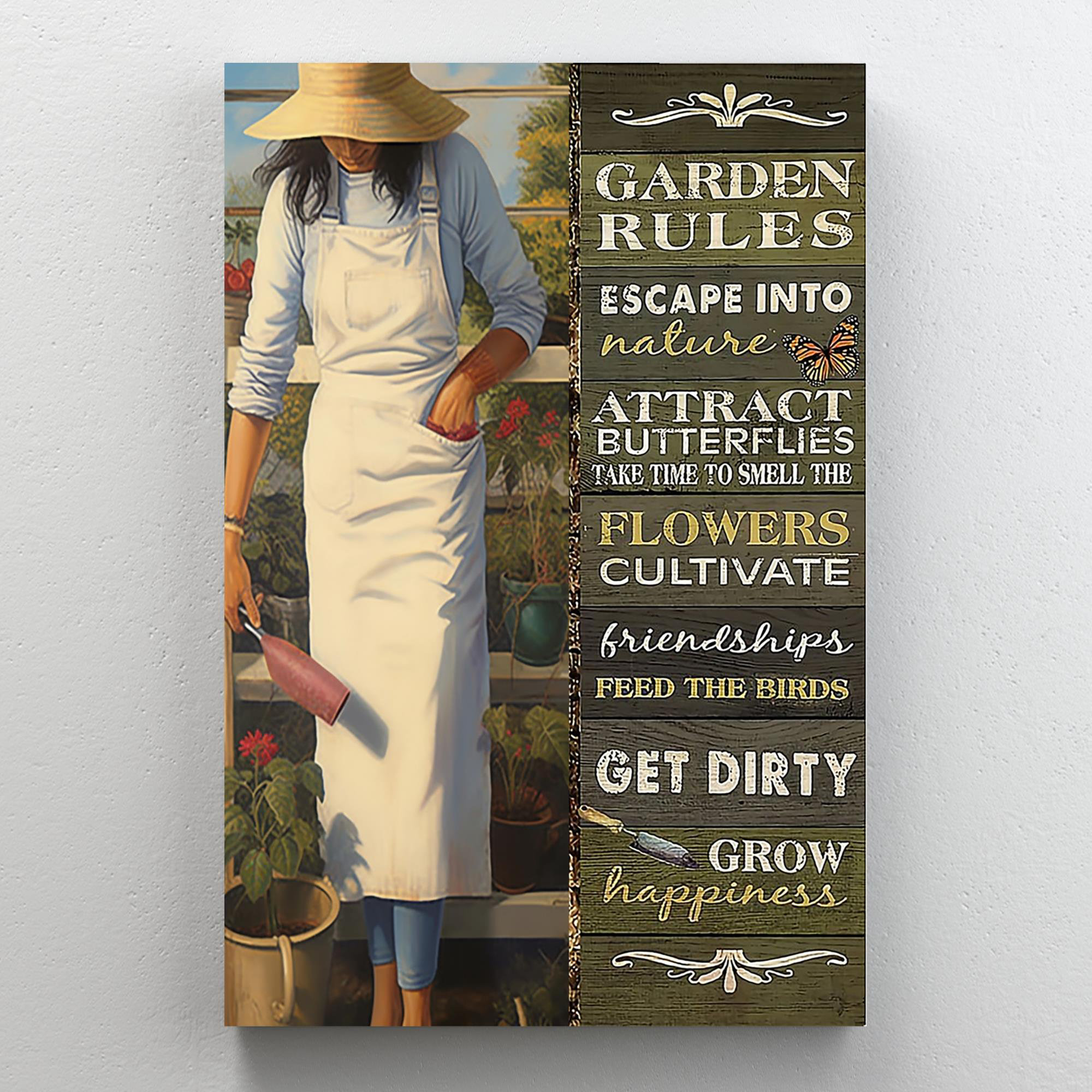 Trinx Kwenton Garden Rules On Canvas Graphic Art - Wayfair Canada